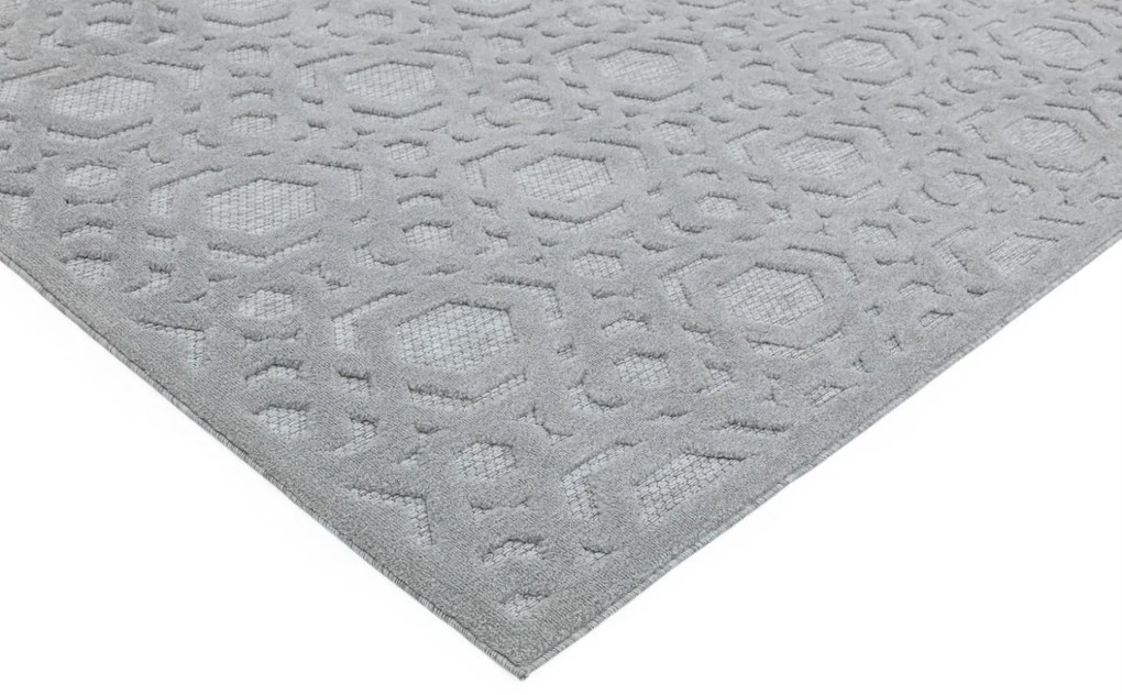 Tribeca Design Kusový koberec Secco Silver Geometric Rozměry: 200x290 cm