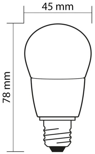 LED žárovka E27 McLED G45 4,8W (40W) neutrální bílá (4000K) ML-324.034.87.0