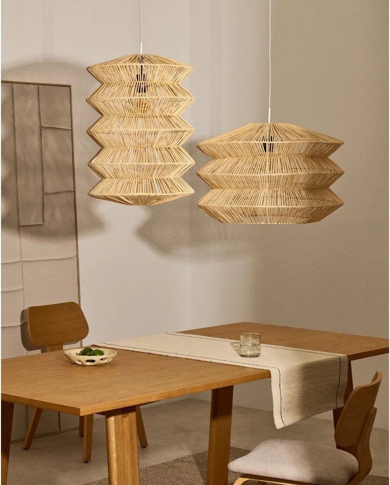 Ratanové stínidlo v přírodní barvě ø 60 cm Dakit – Kave Home
