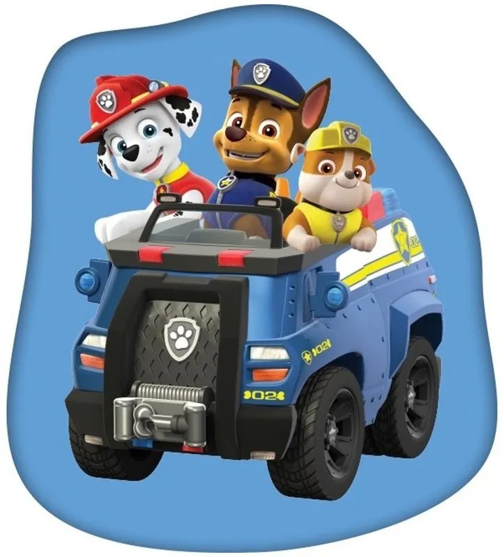 Tvarovaný polštář Tlapková patrola v zásahovém vozidle - Paw Patrol - 39 x 36 cm