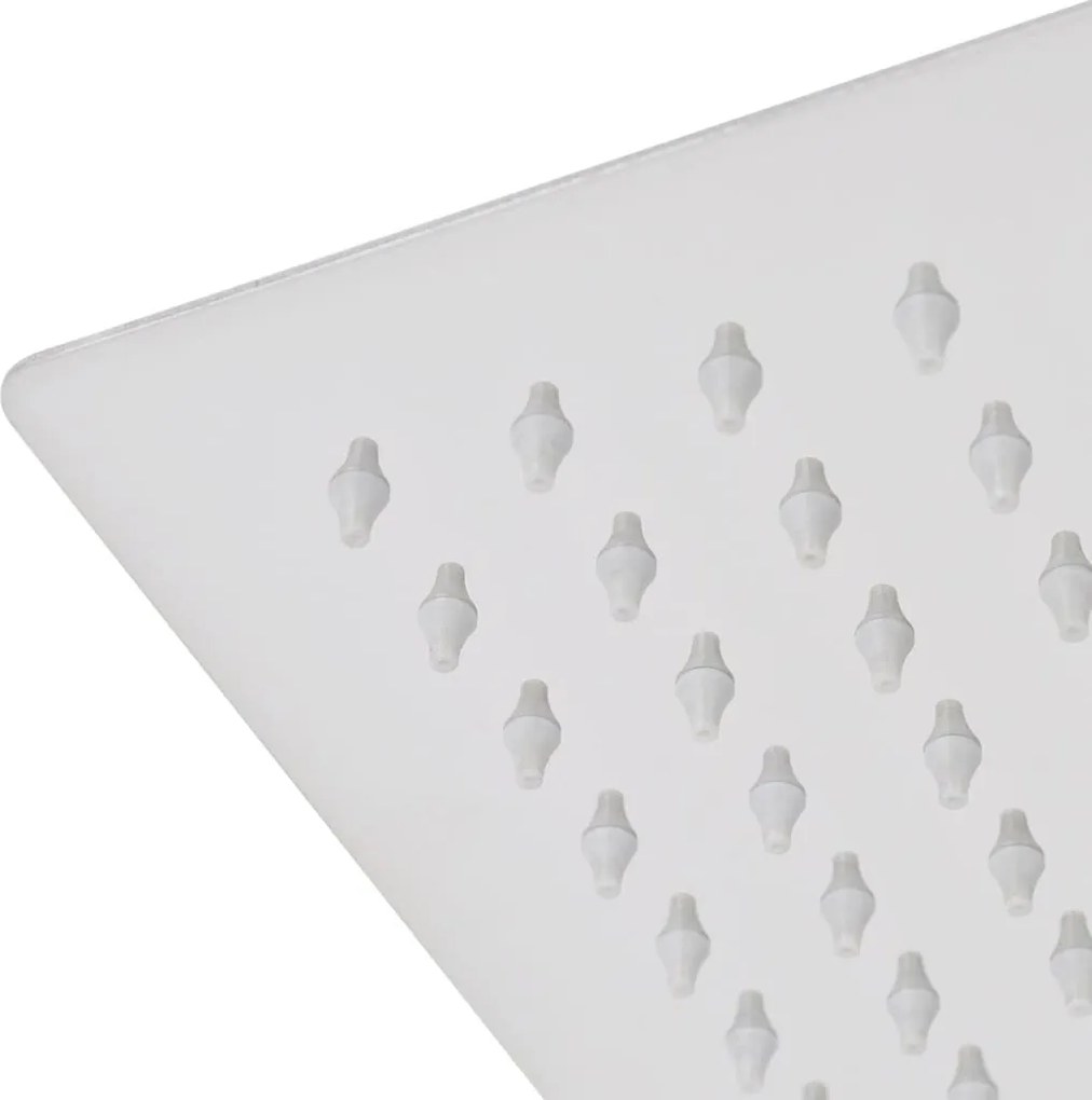 Dešťové sprchové hlavice 2 ks 30 x 40 cm nerezová ocel 275945