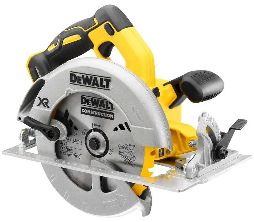 DeWALT - 18V AKU kotoučová pila 184 mm, bez baterie a nabíječky DCS570N