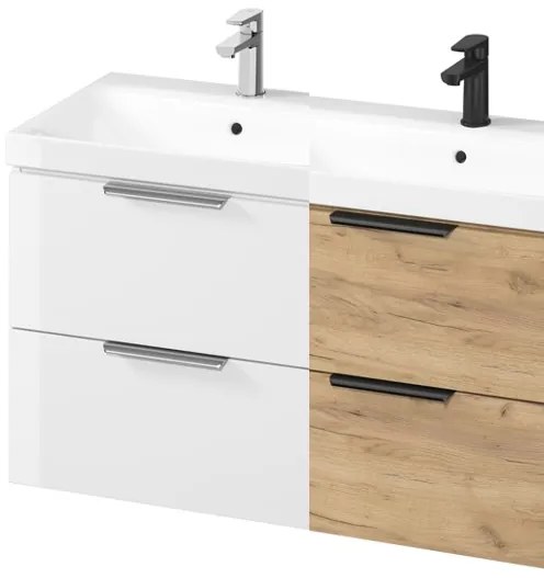 Cersanit Malika, závěsná umyvadlová skříňka 594x450x551 mm, dub, S598-045-DSM