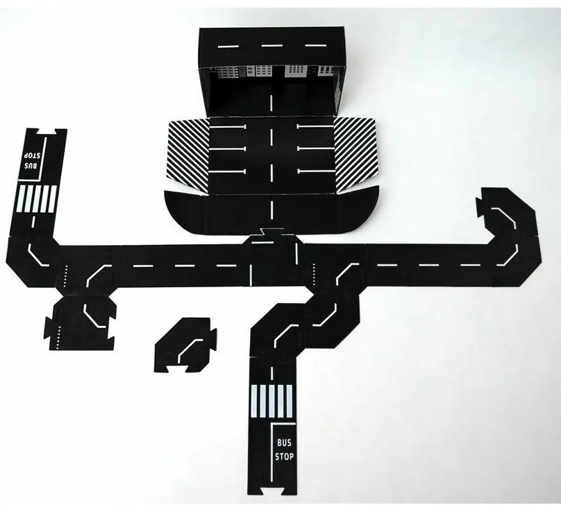 Toddleroad 2003 město 14 silikonových dílů