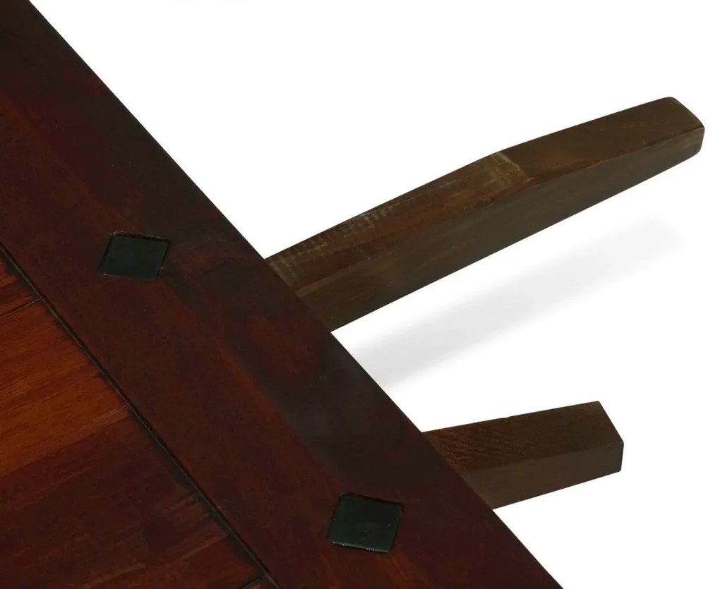 furniture-nabytek.cz - Masivní připínací talíř Catello z borovice, lakovaný, hnědý – sada 2 ks