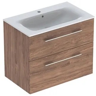 Geberit Selnova koupelnová skříňka s umyvadlem 80x50,2x65,2 cm ořech hickory 501.242.00.1