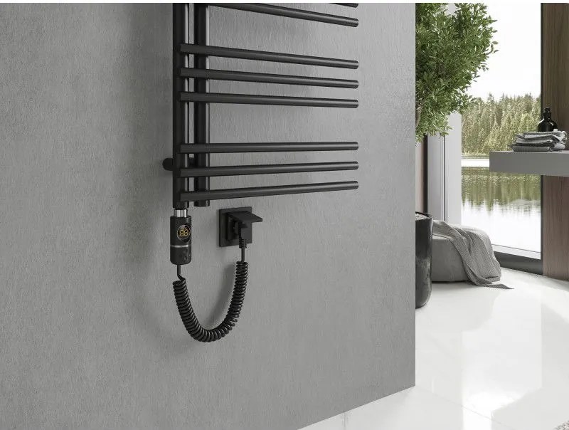 Mexen Neptun, elektrické topné těleso 1600 x 500 mm, 900 W, černá, W101-1600-500-2900-70
