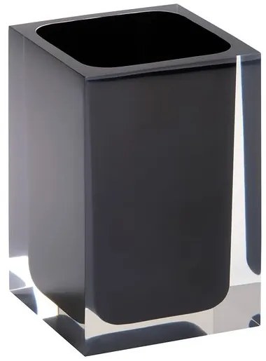 Bemeta Vista WC štětka s držákem, černá lesklá 120113316-100