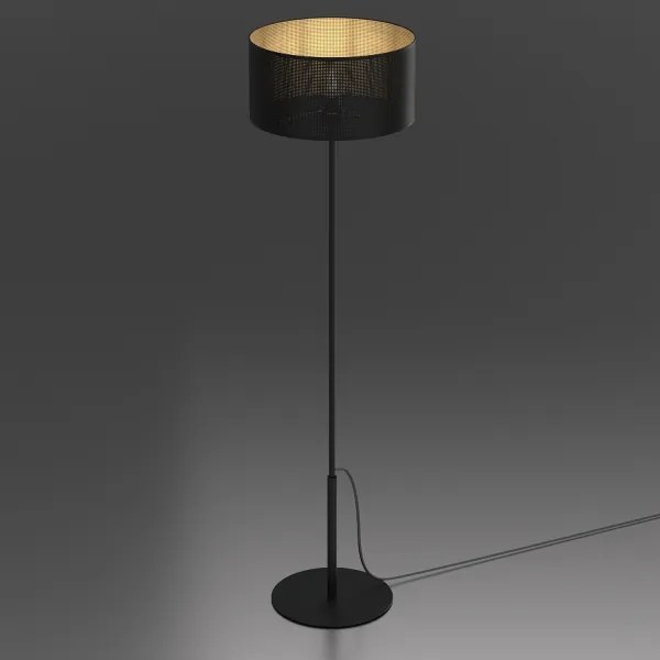 Stojací lampa LOFT SHADE 1xE27/60W/230V černá/zlatá