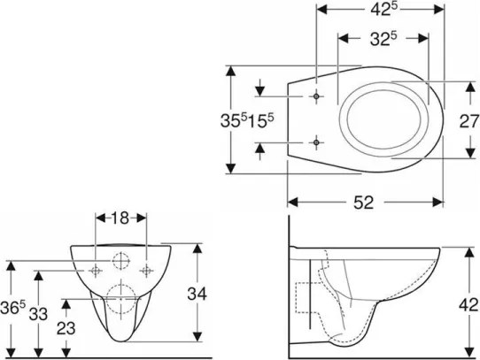 Kolo K93101000 - Závěsné WC Rimfree Rekord keramika/bílá