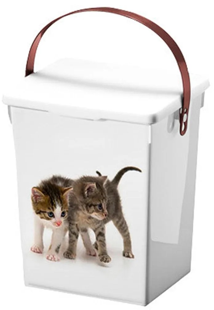 Úložný box Cat, 18x23,5x16,5 cm, bílá