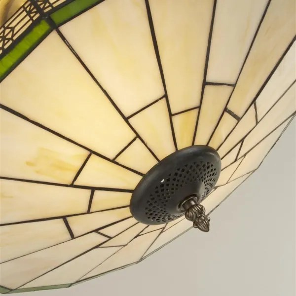 Searchlight 4417-17 - Tiffany přisazený lustr NEW YORK 2xE14/40W/230V