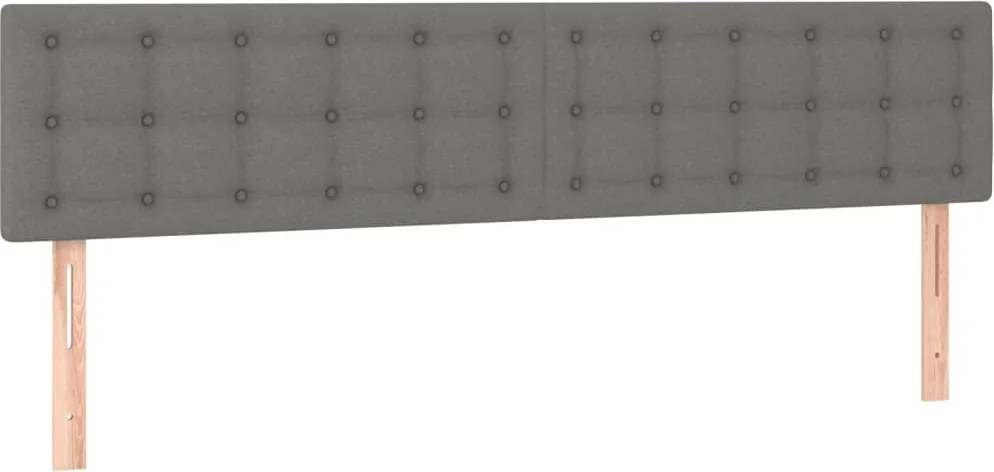 Box spring postel s matrací tmavě šedá 120x190 cm textil 3269910