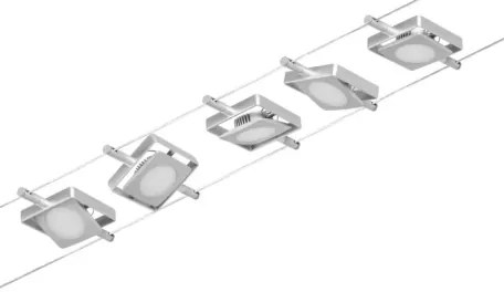 Paulmann 94420 - SADA 5xLED/4,5W Bodové svítidlo MAC 230V matný chrom