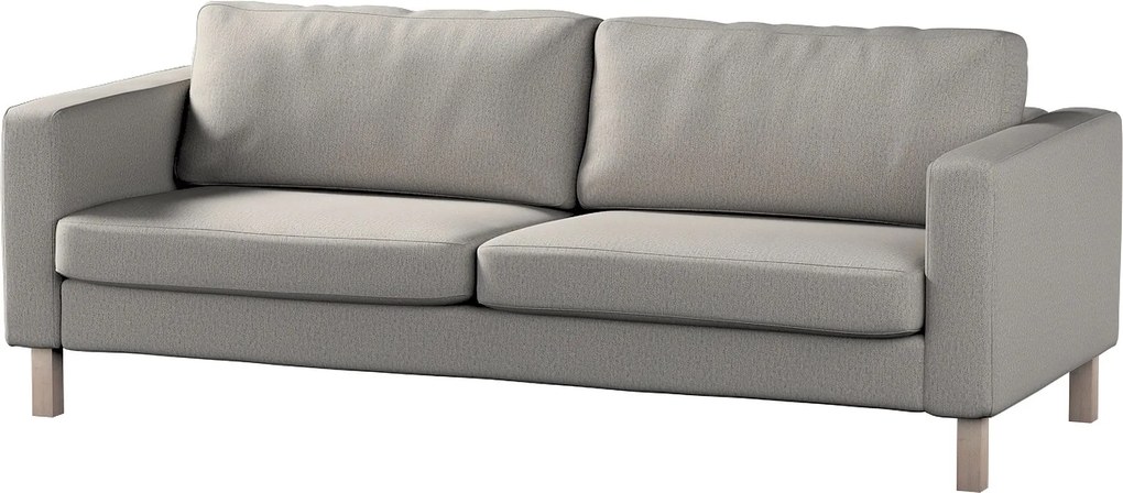 Potah na pohovku IKEA Karlstad, 3-místná, rozkládací barva šedá látka pletený vzor