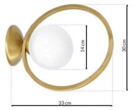 Nástěnné svítidlo VIENNA 1xE14/40W/230V zlatá