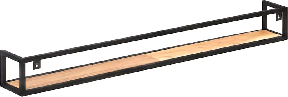 Nástěnné police 2 ks 160 cm masivní akáciové dřevo 320678