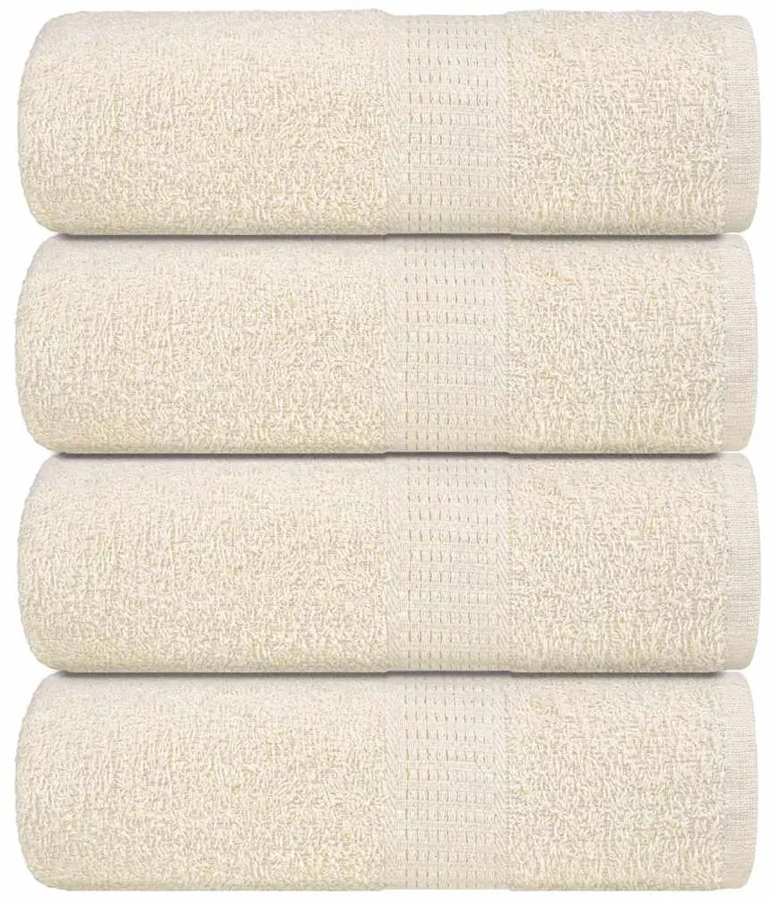 Ručníky pro hosty FROGN 4 ks krémové 30x50 cm 360 g/m² 136996
