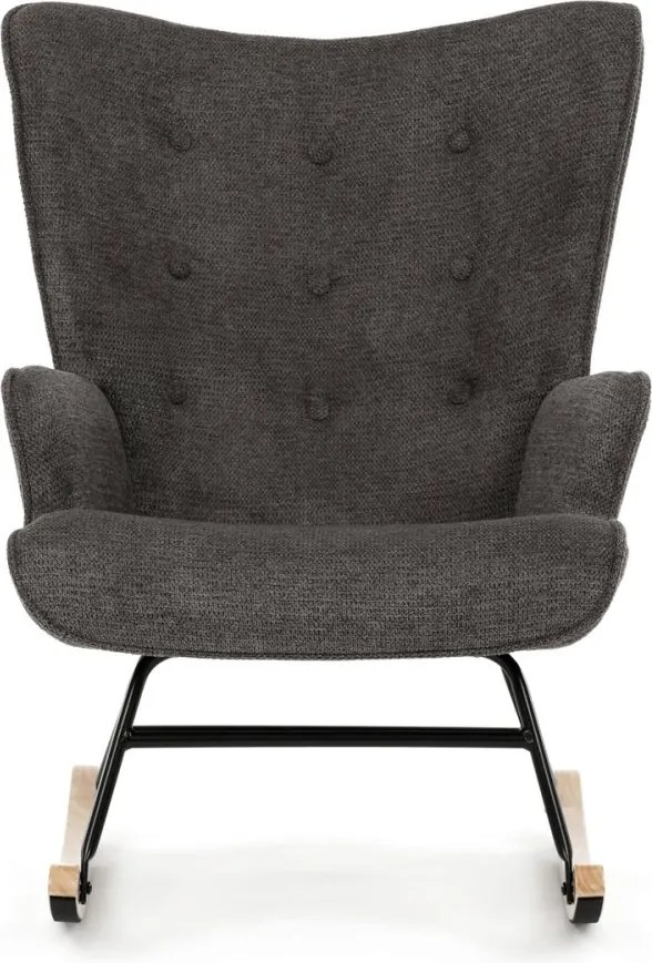 Houpací křeslo AK-373 GREY2, látka, šedá (67 x 85) cm