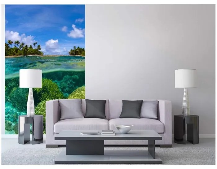 DIMEX | Vliesová fototapeta na zeď Korálový útes MS-2-0200  | 150 x 250 cm | modrá, tyrkysová, zelená