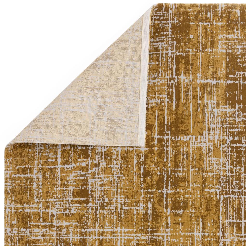 Tribeca Design Kusový koberec Zoom Abstract Gold Rozměry: 120x170 cm
