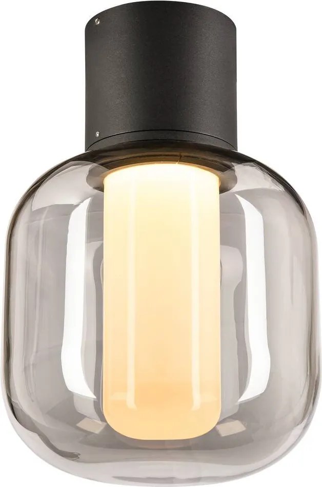 LA 1004677 OVALISK CL venkovní LED stropní přisazené svítidlo antracit CCT switch 3000/4000 K - BIG WHITE (SLV)