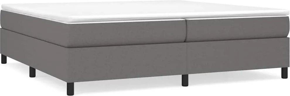 Rám postele s boxspringem tmavě šedý 200 x 200 cm textil 3120887