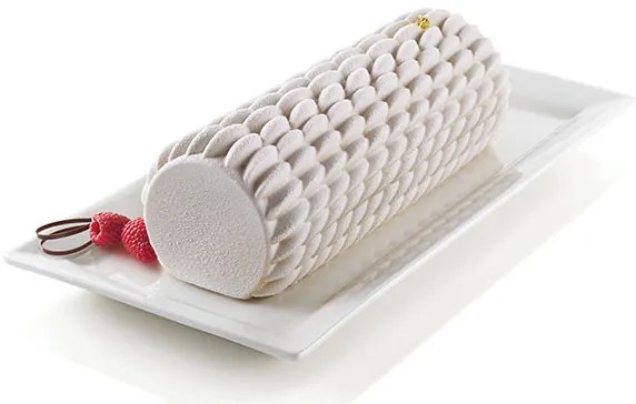 Silikonová pečicí forma na dort Silikomart BÛCHE QUENELLE
