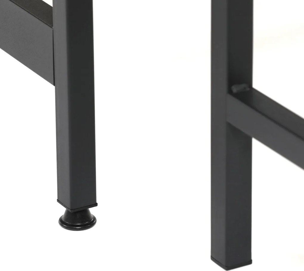 Jídelní set s 2 lavicemi, 110x60x75cm, mdf, dub, AUT-G1175 OAK