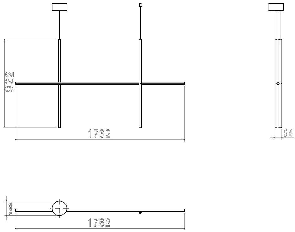 Flos Coordinates S 2 CLIII, závěsné svítidlo, stříbrná, 50W 2700K