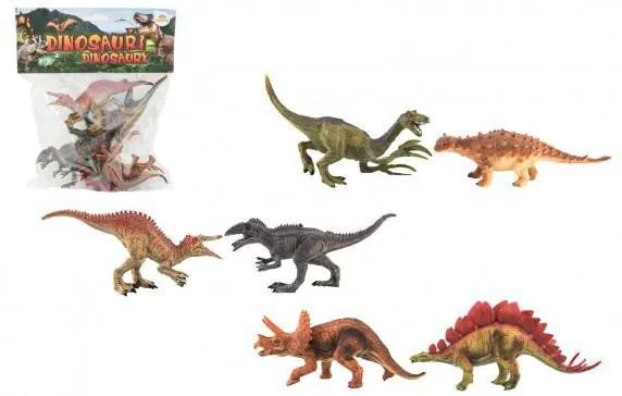 Teddies Dinosaurus 15-16 cm 6 ks