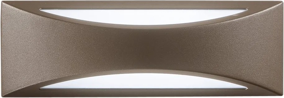 FAN LED-W-WEISS-BRO Venkovní nástěnné svítidlo LED WEISS hliník bronz 16W 1800lm CCT IP65 35x12x11,3 cm - FANEUROPE