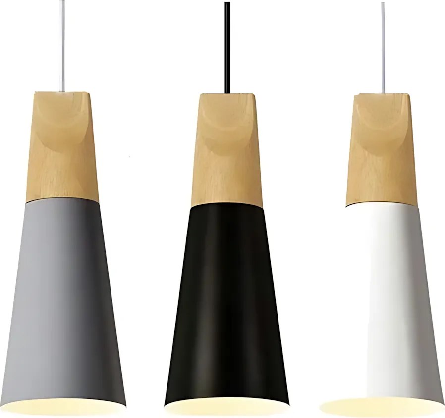 Toolight Toolight, Stropní svítidlo SCANDI B, bílá - hnědá, OSW-00151