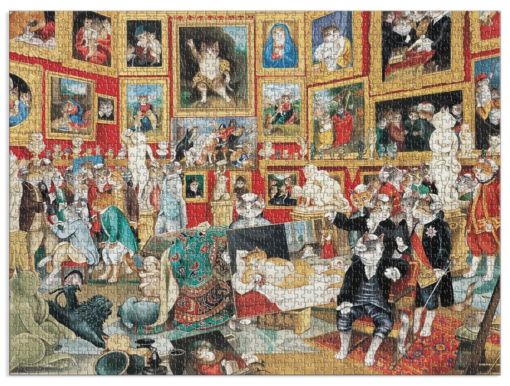 Galison Puzzle Tribuna Uffizi s kočkami 1500 dílků
