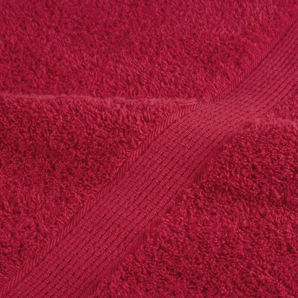 Premium ručníky SOLUND 10 ks červené 80 x 200 cm 600 g/m² 137412