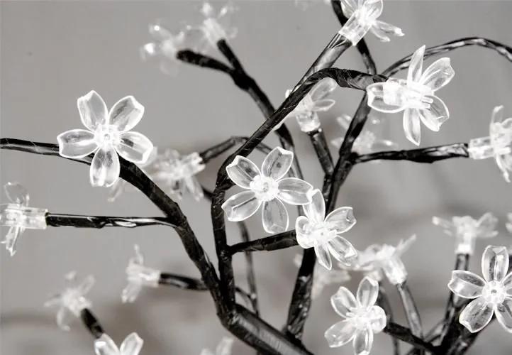 Nexos 28300 Dekorativní LED osvětlení - strom s květy - 45 cm, studená bílá