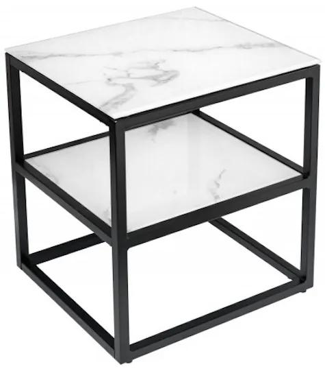 Elegance příruční stolek bílý 45 cm