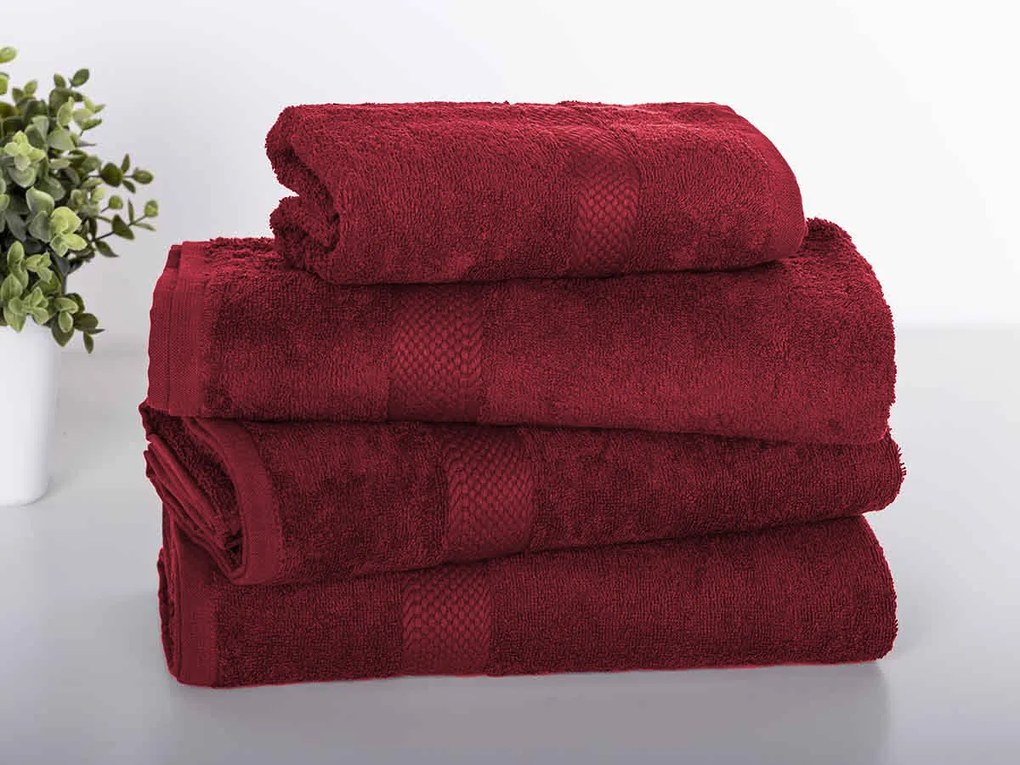 XPOSE® Froté osuška VERONA - bordó 70x140 cm