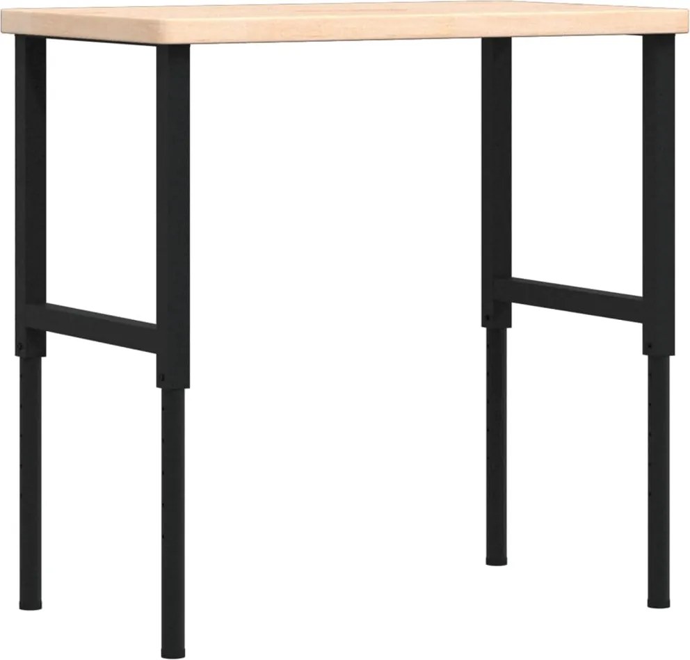 Pracovní stůl 100 x 60 x (73–99,5) cm masivní dub obdélníkový 3309679