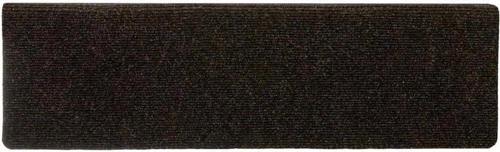 Schodové rohože samolepicí 30 ks 65 x 21 x 4 cm tmavě hnědé s obdélníkovým okrajem 3365697