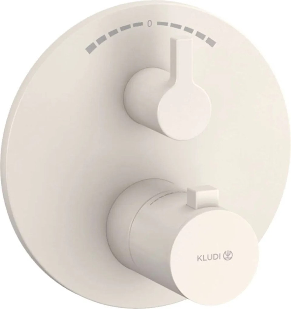 Kludi Nova Fonte - Termostatická baterie pod omítku, pro 2 spotřebiče, matná světle šedá 20810O215