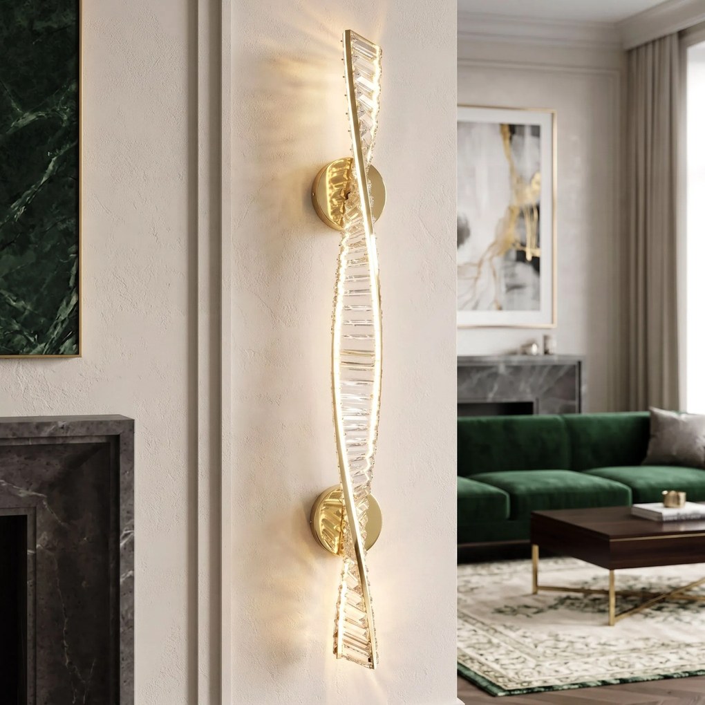 Toolight Rea, nástěnná LED svítilna, APP1952-W, 2000lm, 36W, IP20, zlatá matná, OSW-63009