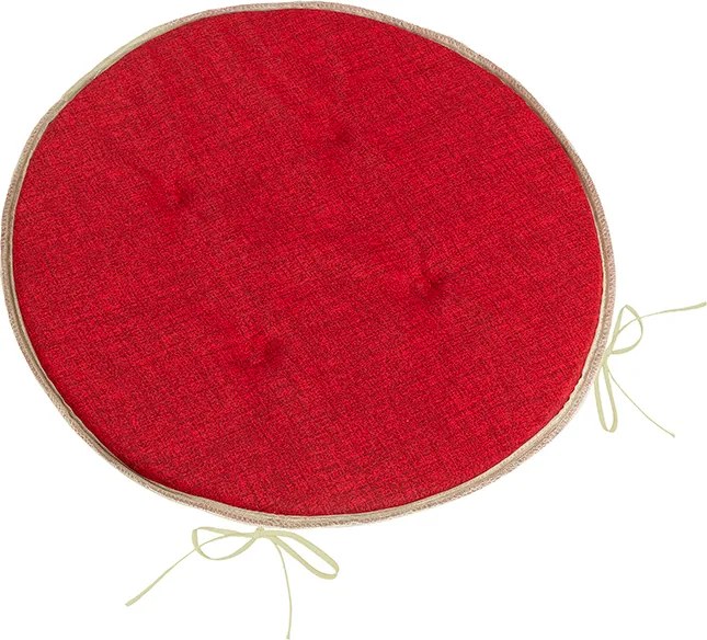 Bellatex Sedák LADA kulatý hladký Červená 40 cm, (průměr)