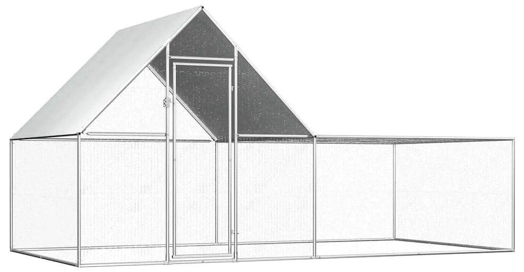 Klec pro kuřata 4 x 2 x 2 m pozinkovaná ocel