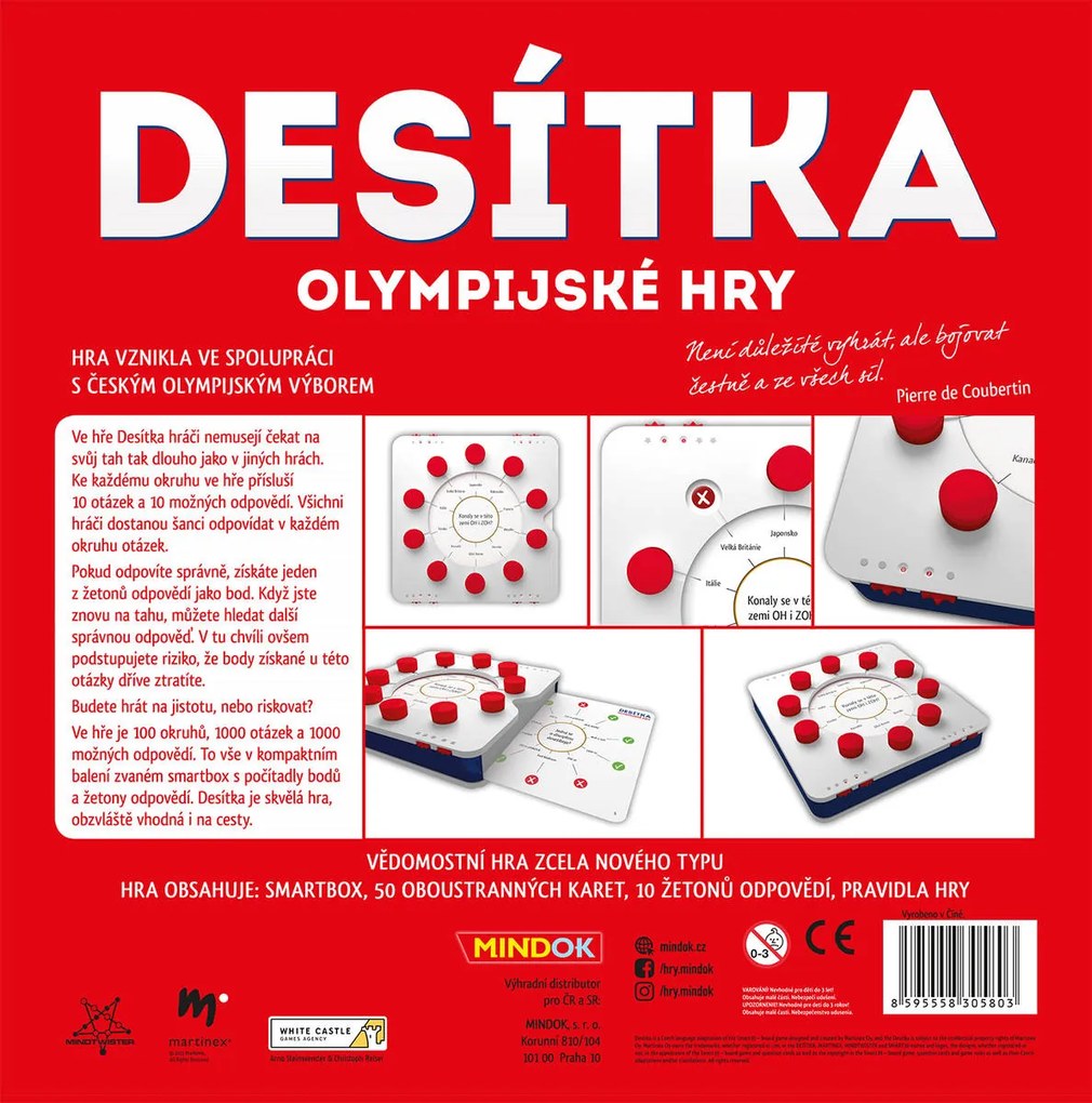 MINDOK HRA Desítka Olympijské hry *SPOLEČENSKÉ HRY* mn580