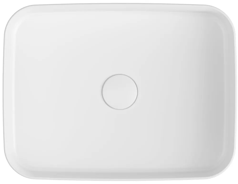 Isvea Sapho INFINITY RECTANGLE umyvadlo 50 x 36 cm, na desku, bílá 10NF65050