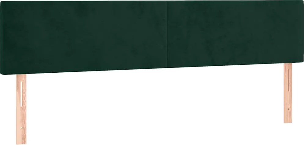 Box spring postel s matrací tmavě zelená 120x190 cm samet 3270460