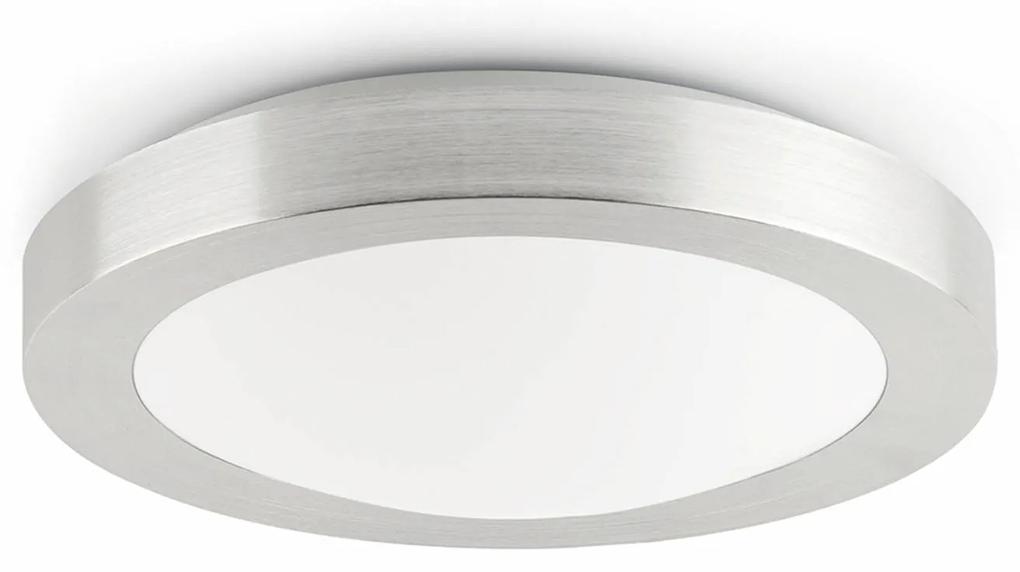 Koupelnové stropní svítidlo Logos, Ø 35 cm, hliník