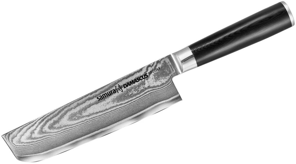 Kuchyňský nůž samura damascus nůž nakiri 16,7 cm