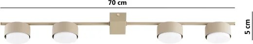 BRILAGI - LED Bodové svítidlo MONO 4xGX53/30W/230V béžová